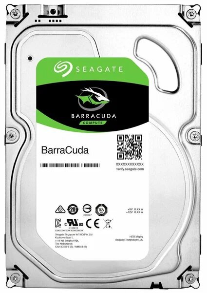 Жесткий диск Seagate Barracuda ST3000DM007, 3ТБ, HDD, SATA III, 3.5"