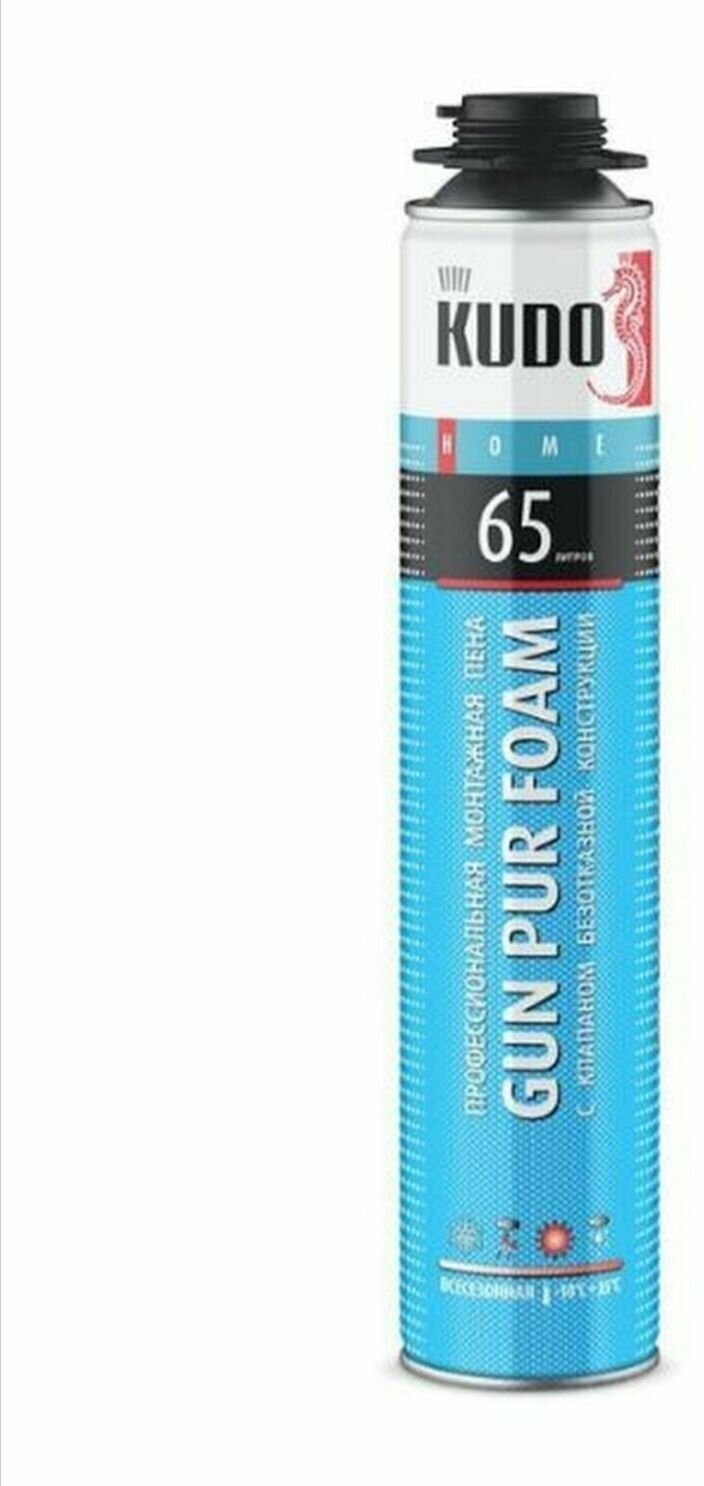 Монтажная пена профессиональная всесезонная KUDO HOME 65, 1000мл, 1шт