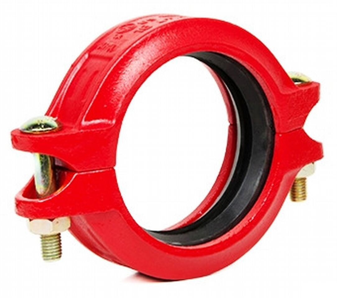 Муфта XGQT01 для труб Ду40, жесткая, с грувлоком противопажарный