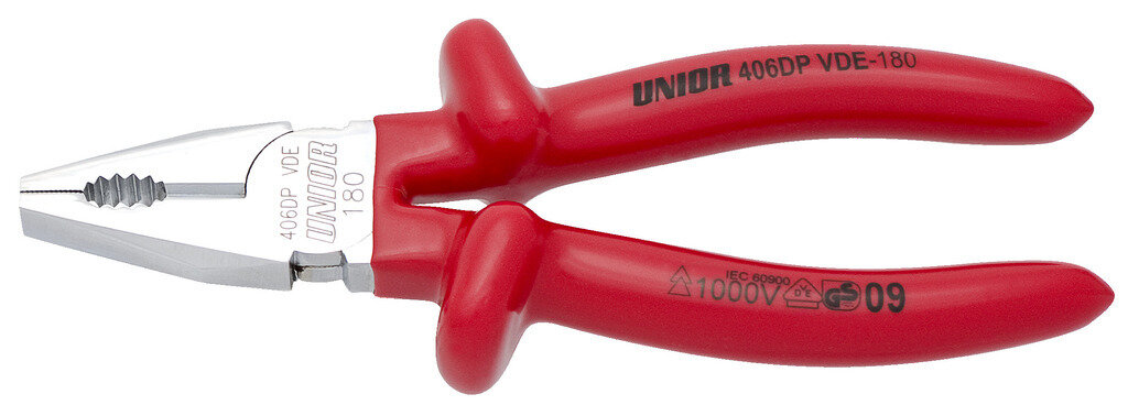 406/1VDEDP Плоскогубцы комбинированные изолированные 180 мм Unior 619179