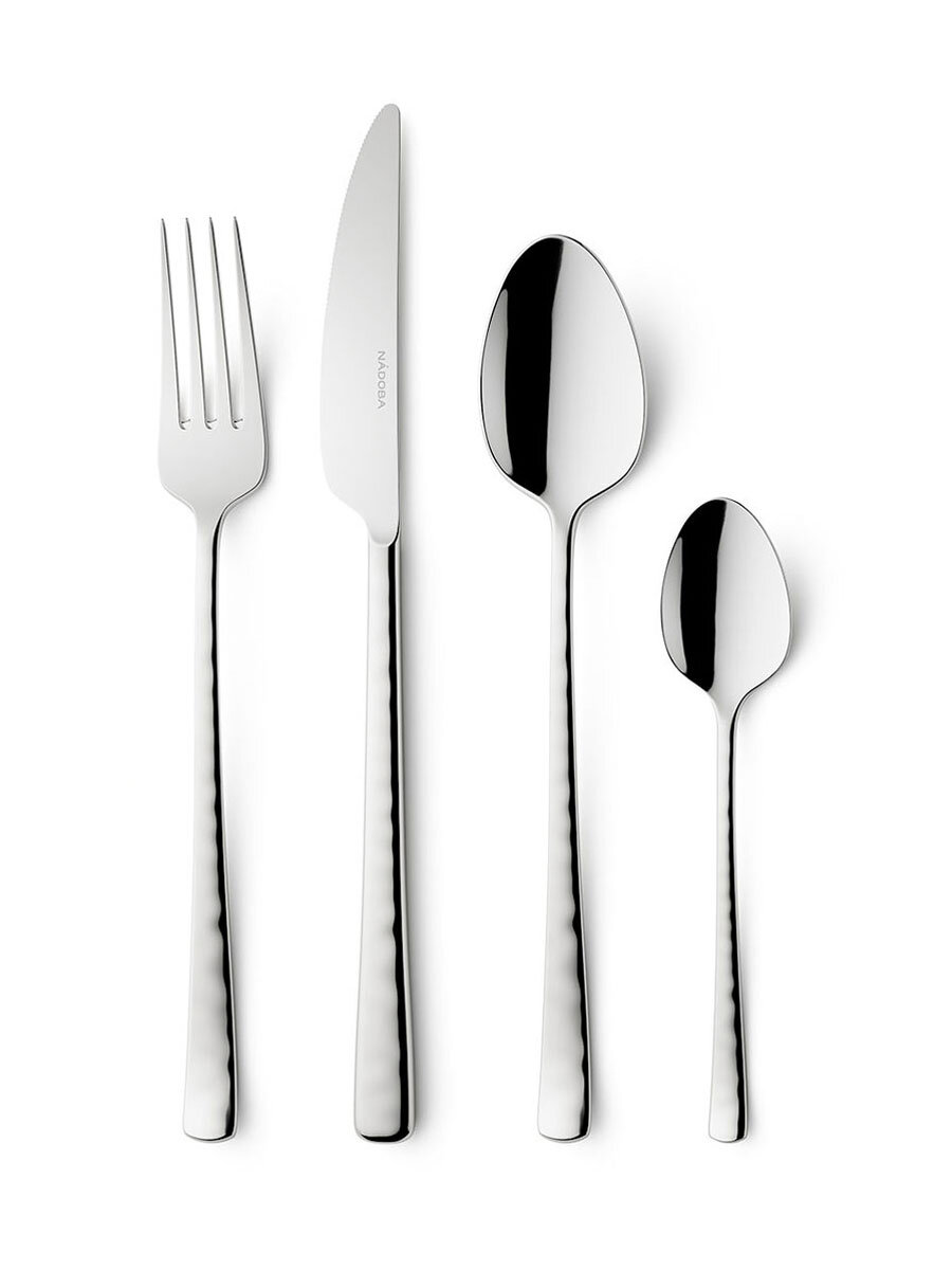 Набор столовых приборов NADOBA, серия ARIA, 24 предмета, на 6 персон, нержавеющая сталь