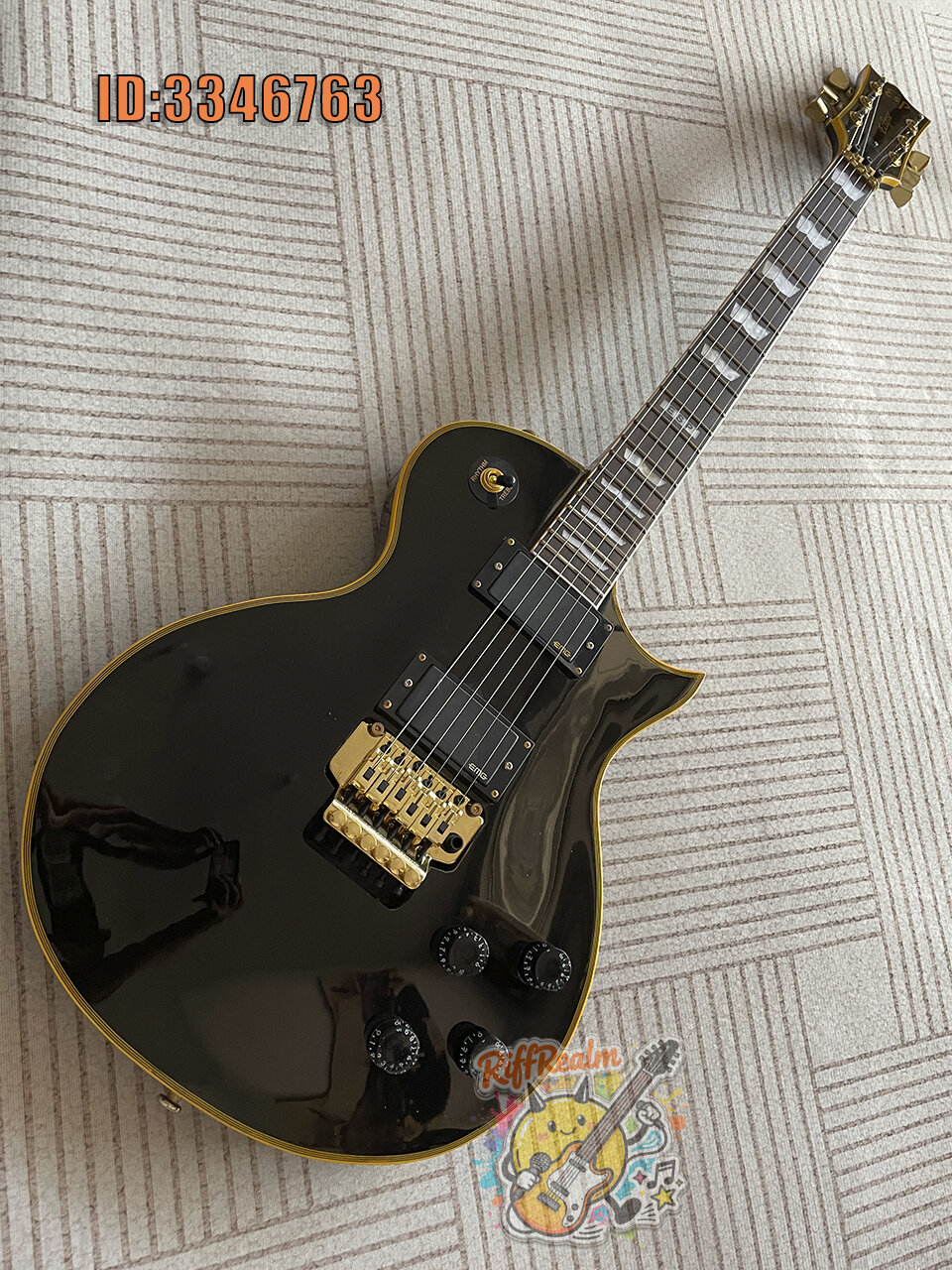 Электрогитара Les Paul Black & Yellow