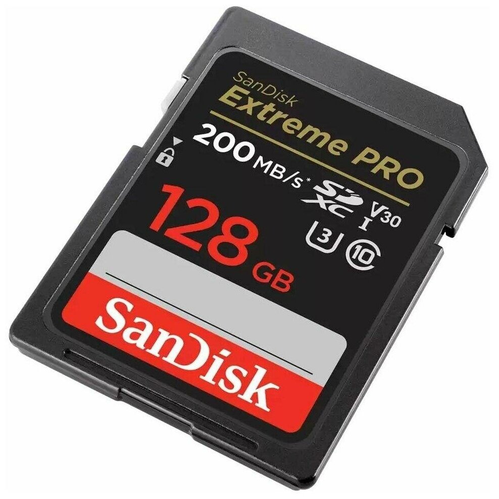 Карта памяти SDXC SanDisk 128Gb Extreme Pro 200/90MB/s SDSDXXD-128G-GN4IN, 1шт.