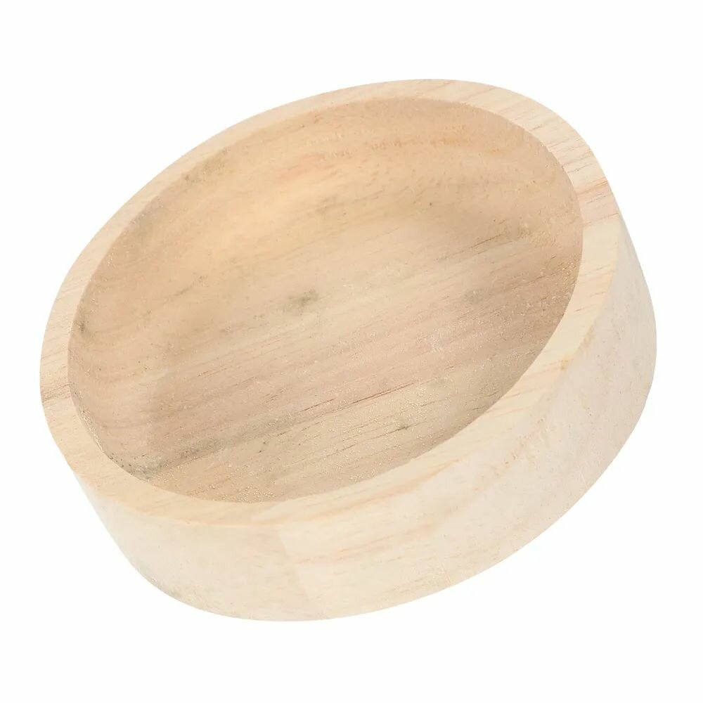 Деревянная миска для еды, идеально подходит хомячкам и ежам, долговечная конструкция