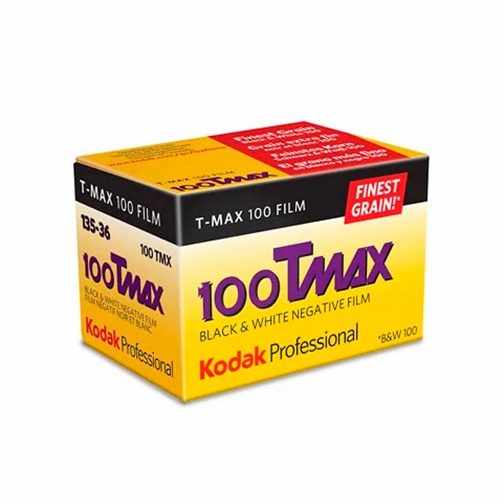 Фотопленка Kodak T-Max 100, 135 формат, черно-белая, негативная, 36 кадров