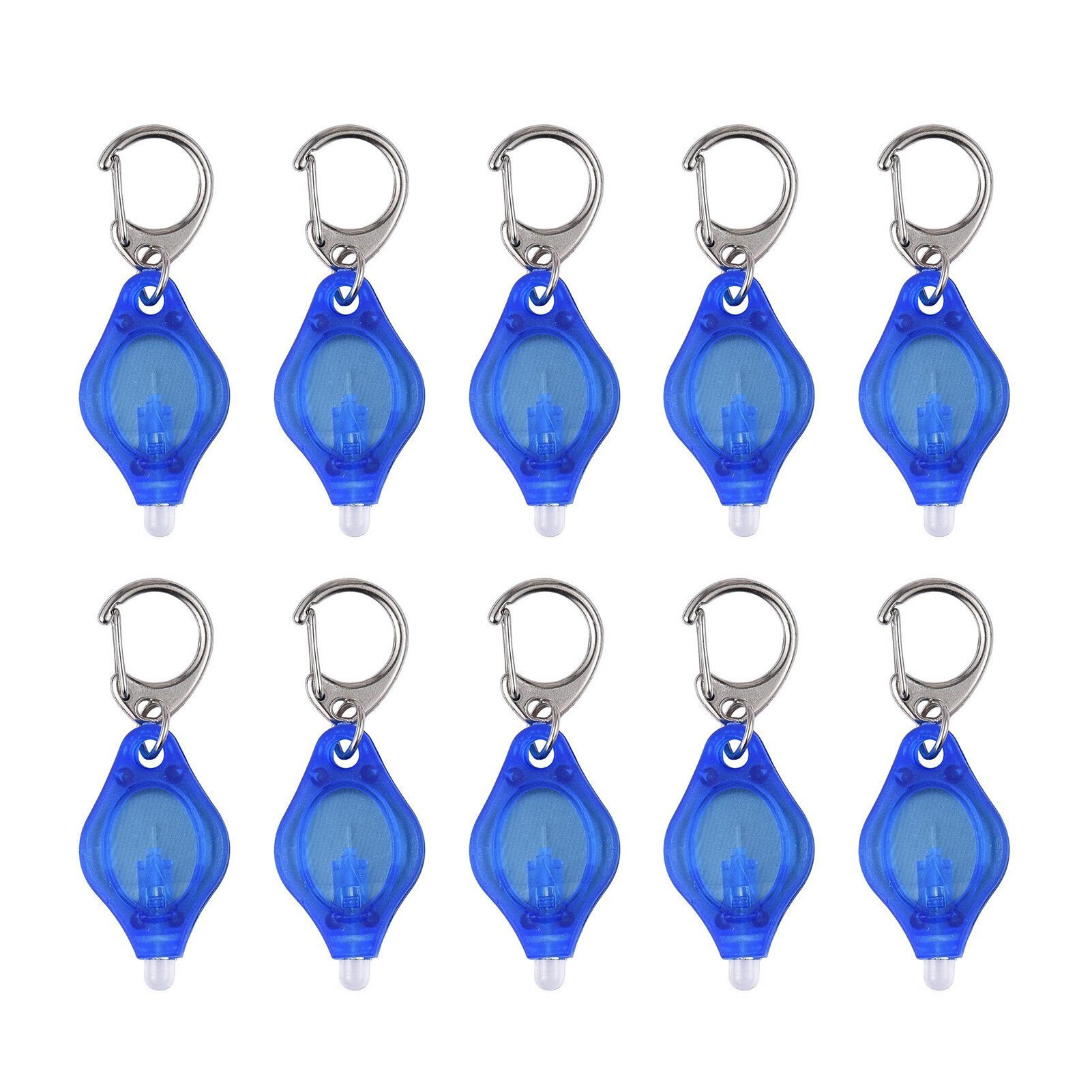 10PCS Ключница Фонарь Мини Ключholder LED Фонарь Ключ Цепочка Экстренный Лампа Рюкзак Свет для На улице, Цвет Корпус Фонаря: Белый, Черный, Синий, Желтый, Фиолетовый, Красный, Зеленый (Опционально), Размер Продукта: 60x22x8mm, Размер LED Лампы: 5mm, Вес
