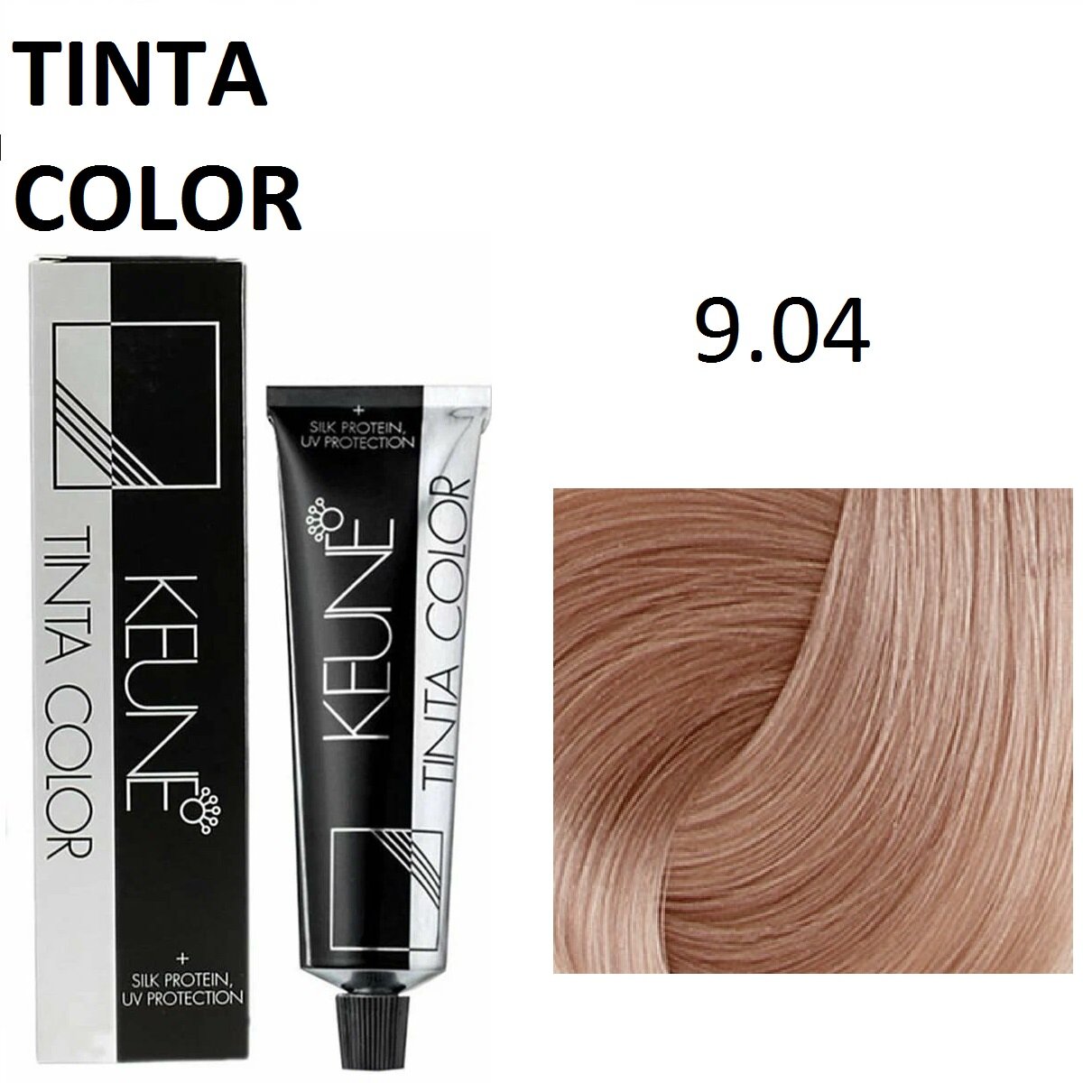 Keune Tinta Color 9.04 стойкая краска для волос, Очень светлый блондин слегка медный 60 мл