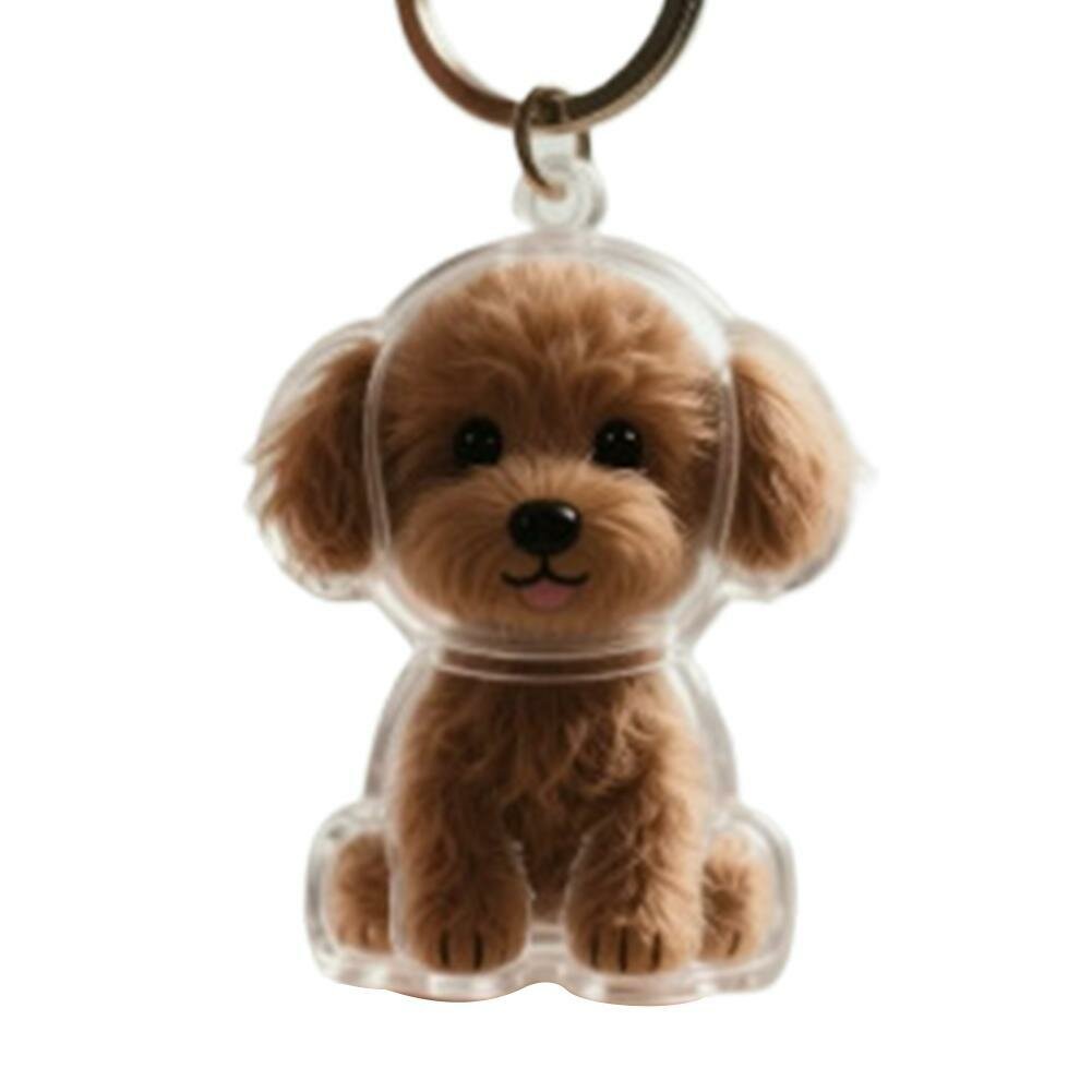 Creative Cute Dog Hair Storage Box Pet Hair Collection Hanging Dogag Pet Keychain Grooming Hair C7M2