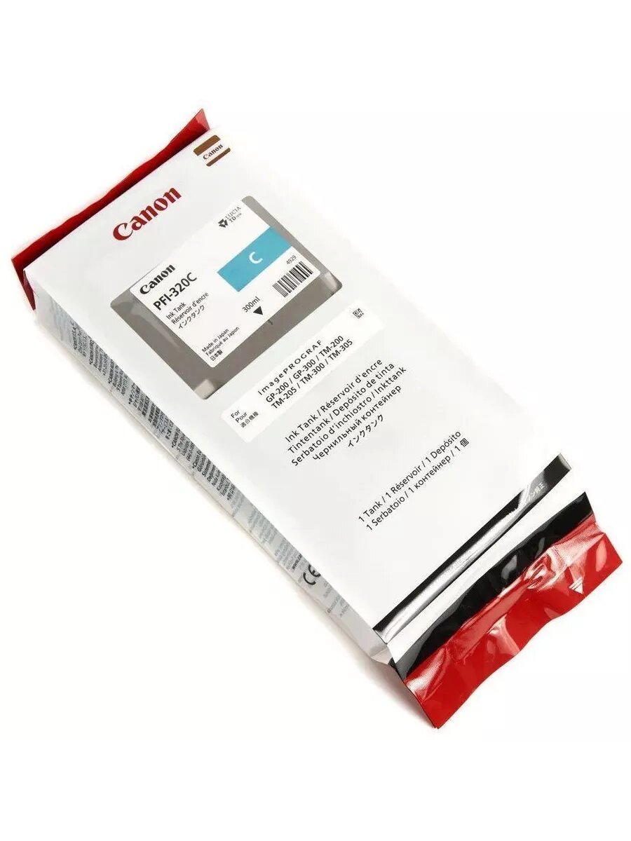 Картридж струйный Canon PFI-320, cyan голубой, 300 мл, 300 страниц