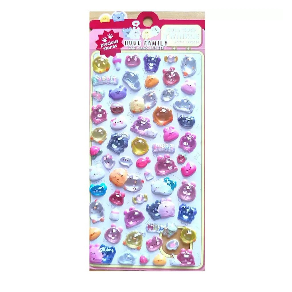 Более Пухлые Листы Наклеек Очаровательная Маленькая 3D Наклейка для Детей и взрослых Крошечная Наклейка для Чехла для телефона, Ноутбука, Скрапбукинга