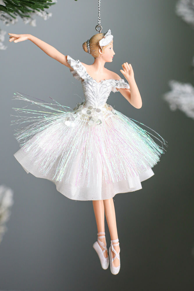 Ёлочная игрушка балерина манон, полистоун, 14 см, Kurts Adler J7433-2