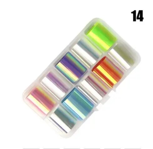 MAFANAILS Фольга для ногтей, Цвет: 14, 10 шт/упаковка