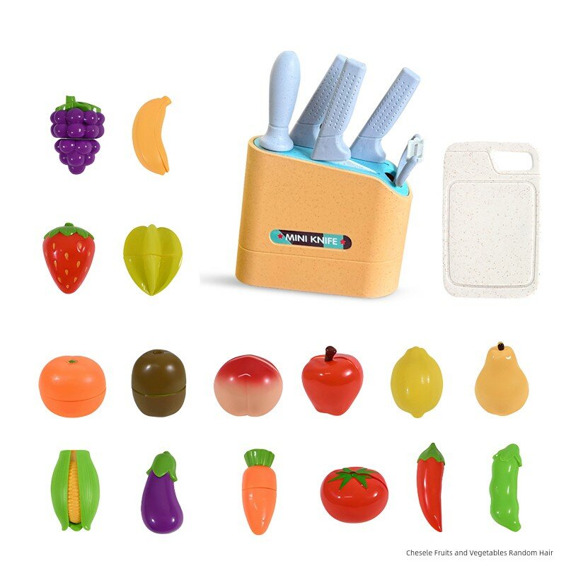 Детские игрушки для ролевых игр, имитация кухонного ножа, держатель для ножей, набор ножей, нож для фруктов, нож для