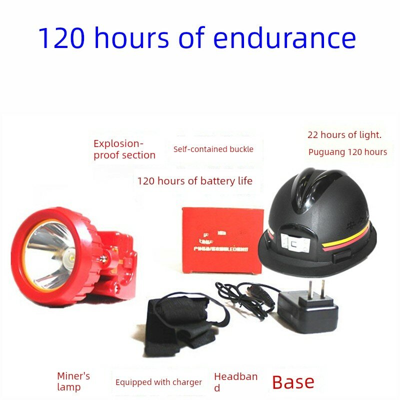 Взрывозащищенный налобный фонарь с защитным шлемом 700-часовая шахтерская лампа супер яркий шлем угольная шахтерская
