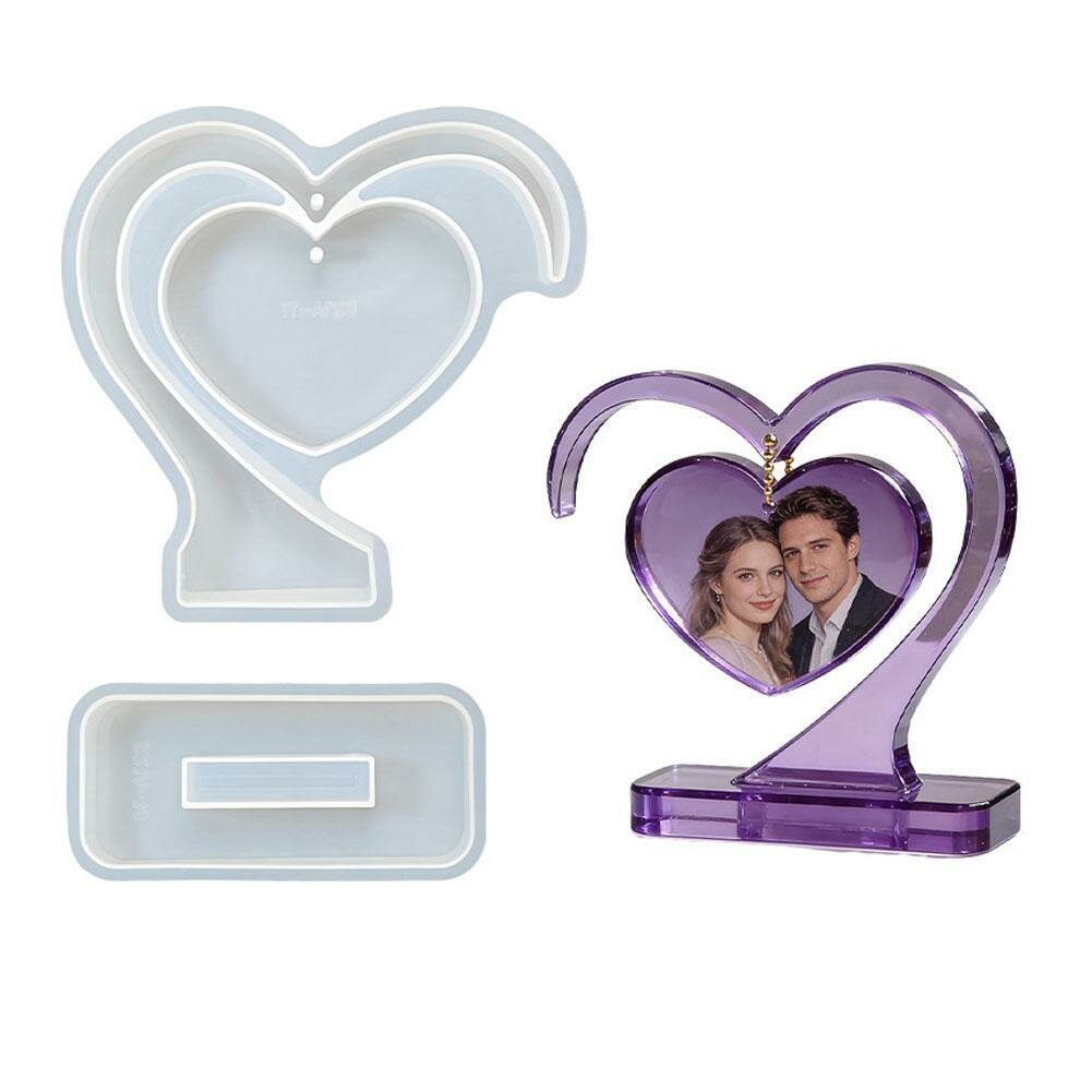 Молд форма сердце для эпоксидной смолы