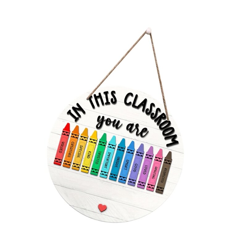 Деревянный список классных комнат, украшение входной двери, деревянное круглое украшение с логотипом, номер дома