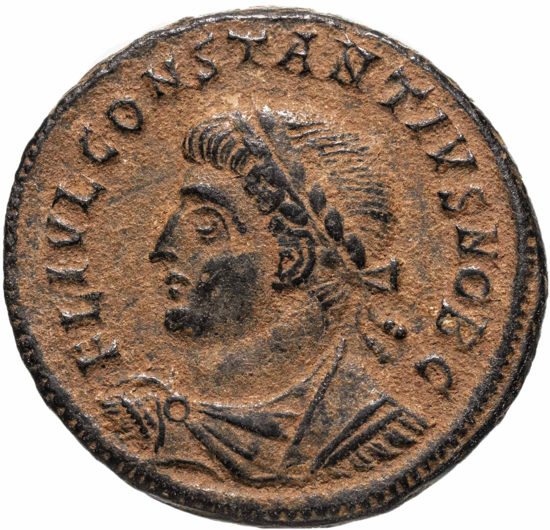 Римская империя, Константин II, 317-340 годы, Нуммий , Медь, в сохранности XF