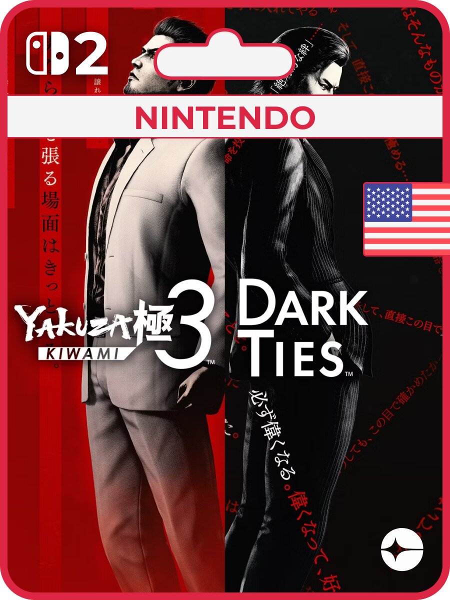 Yakuza Kiwami 3 & Dark Ties для Nintendo Switch 2 [Цифровая версия, США]