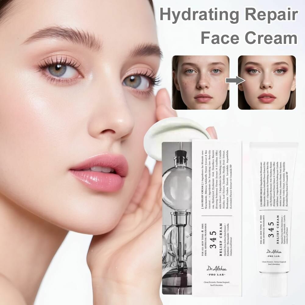 Увлажняющий крем для лица 147/345 Cream, 50 мл 24 часа увлажнения, с натуральными экстрактами, для всех типов кожи