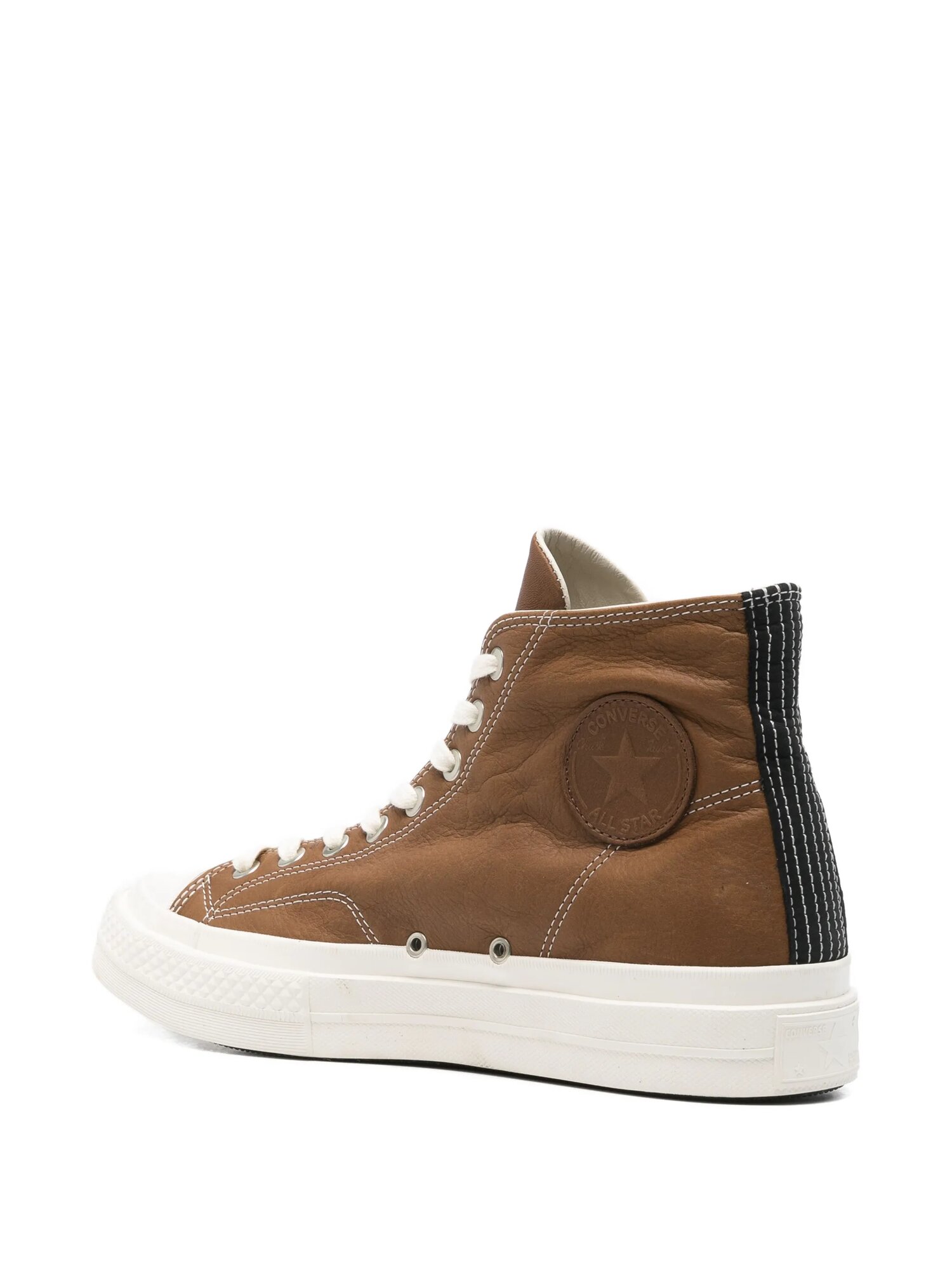 Кроссовки Converse First String Chuck Taylor All Star, размер 7 US, коричневый/серый/оранжевый — фото 1