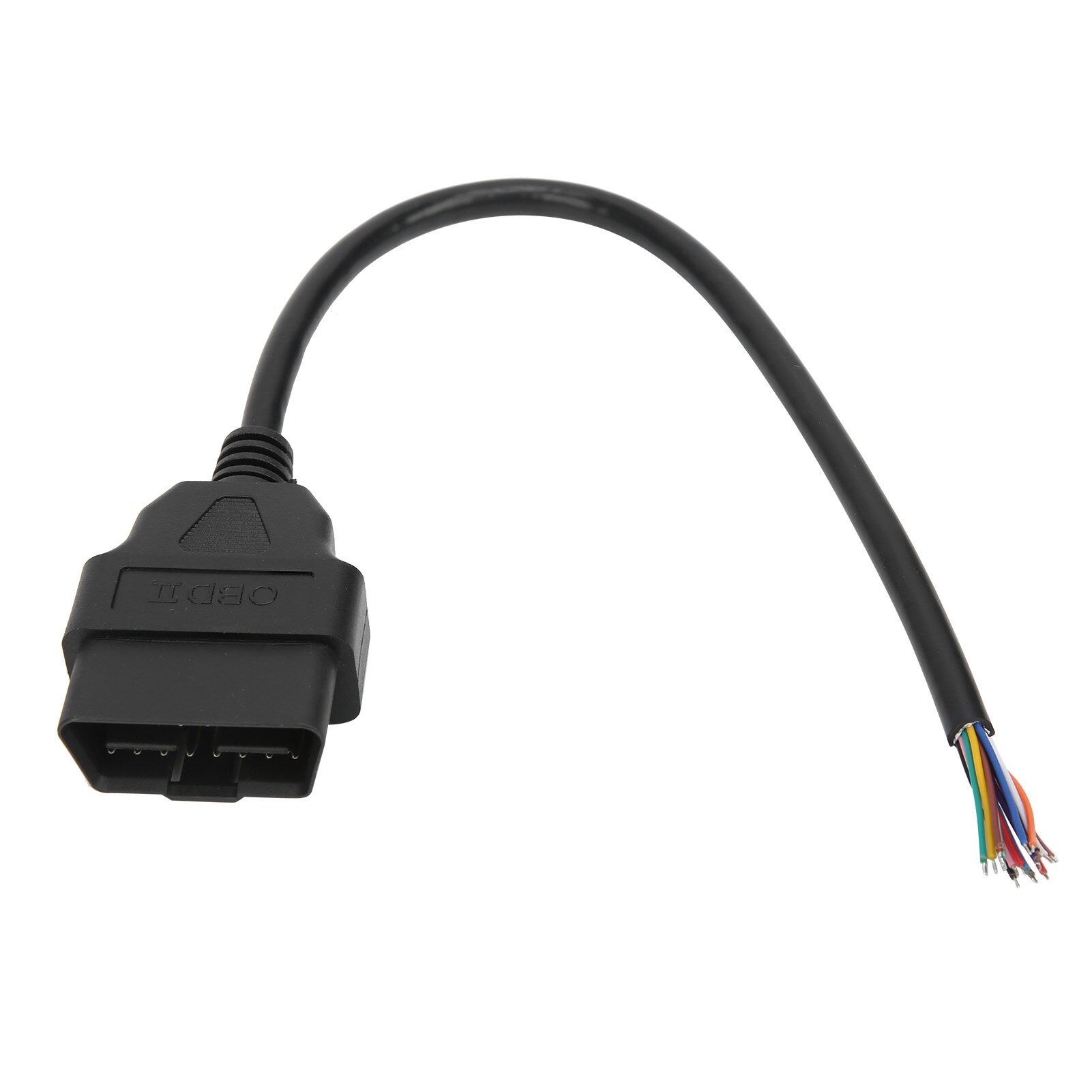 Адаптер OBD2 с 16-контактным штекером, кабельный разъем для диагностического инструмента, удлинитель ELM327 30 см.