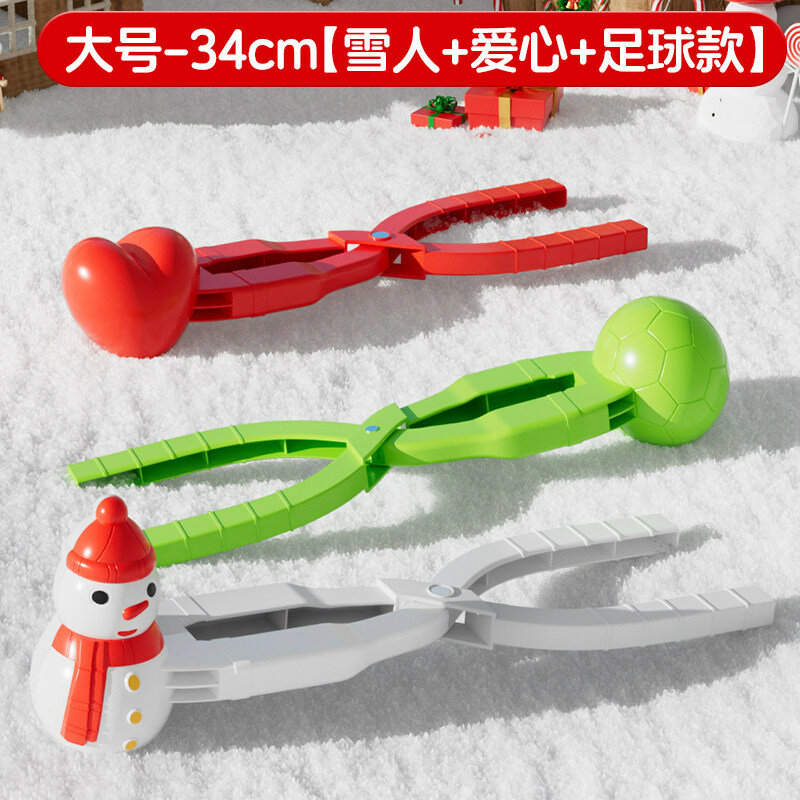 Игрушка-зажим для снежков, детский инструмент для игры в снег, зажим для снежной битвы, снежный утенок, снеговик, оборудование