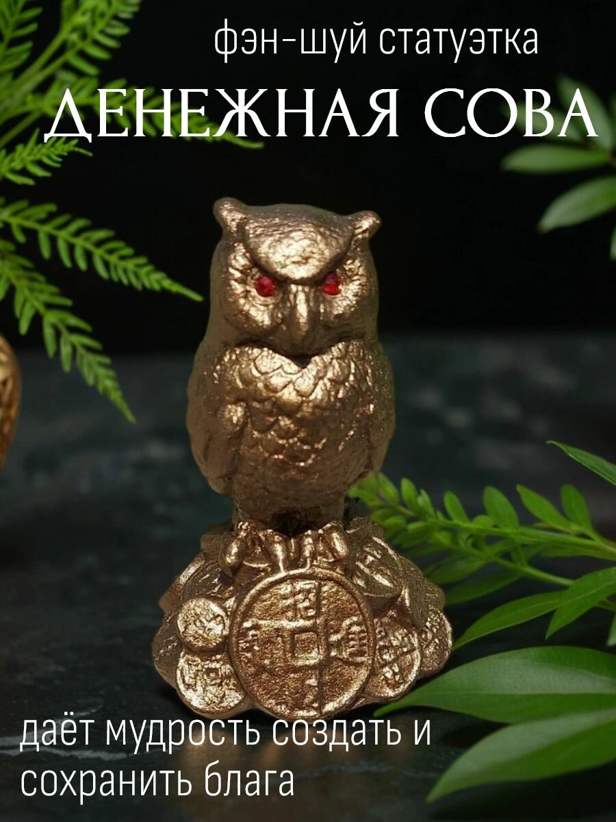 Сова на монетах привлекает удачу оберег семьи фен шуй