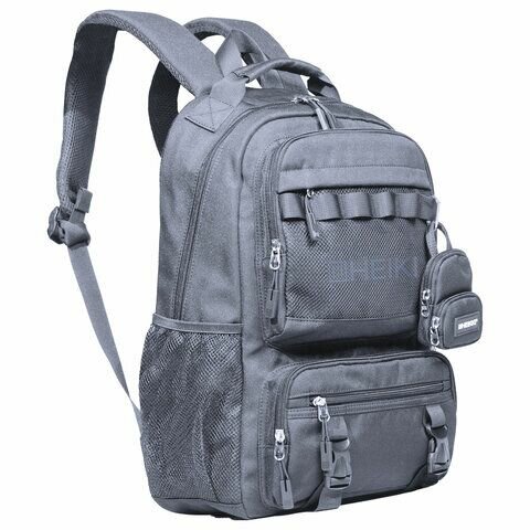 Рюкзак HEIKKI FUSION (хейки) универсальный, отделение для ноутбука, с кошельком, лаванда, 44х31х14 см, 273865