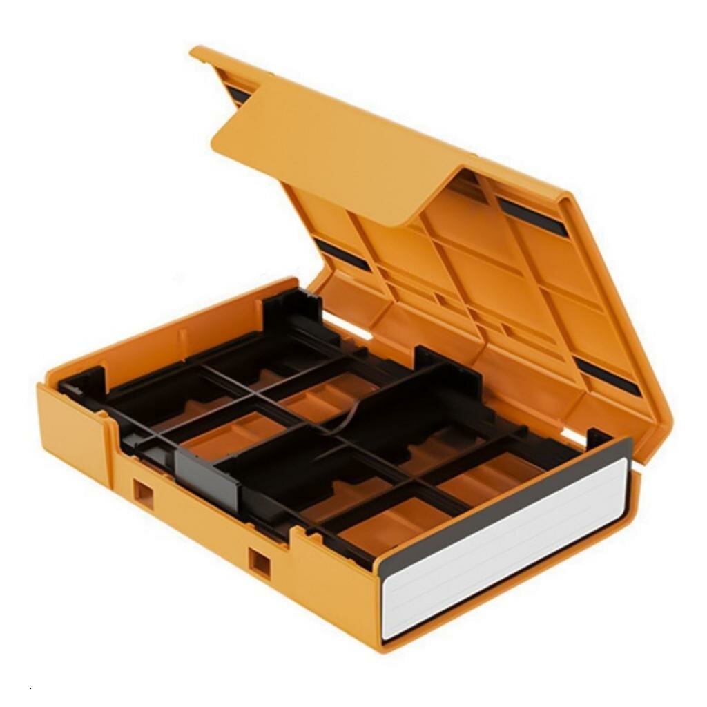 Контейнер для жестких дисков ABS, 4x2.5" или 1x3.5", оранжевый цвет