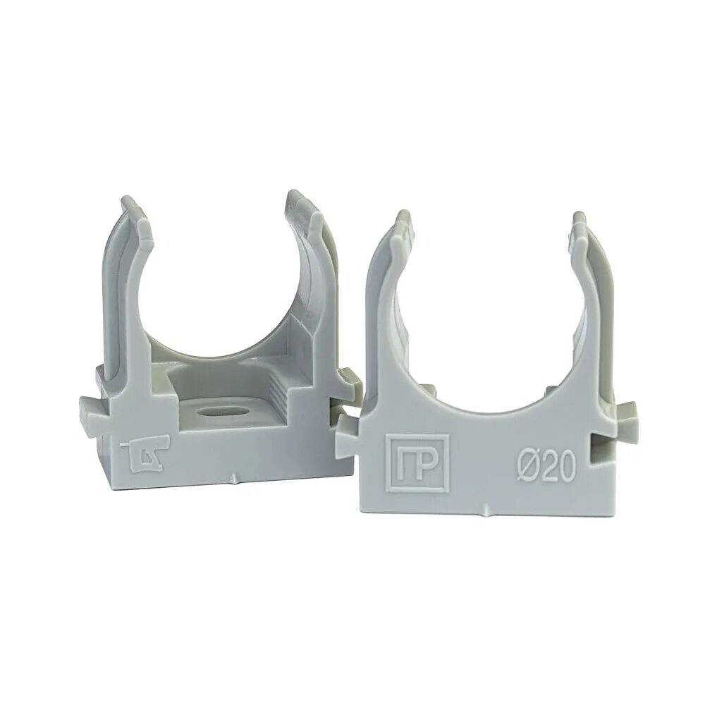 Крепеж-клипса Промрукав, серая, диаметр 16 мм