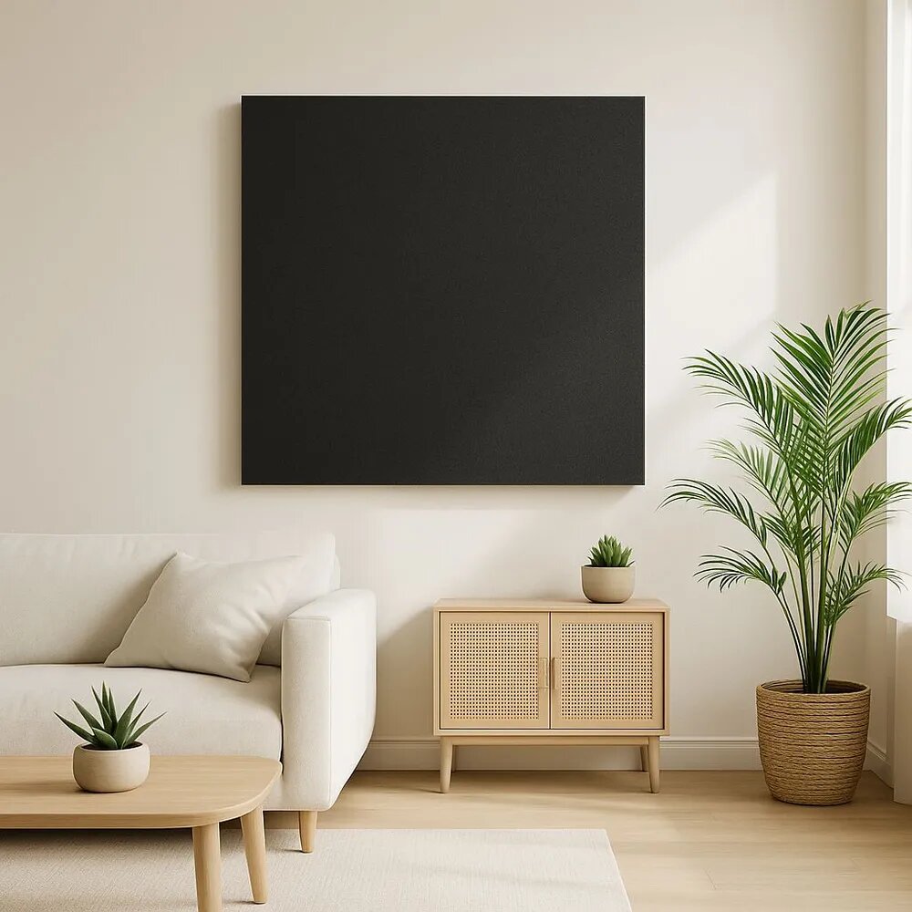 Поролон 20 мм листовой черный, 100х200 см, плотность 22 кг/м3, пенополиуретан для изоляции, упаковки и рукоделия