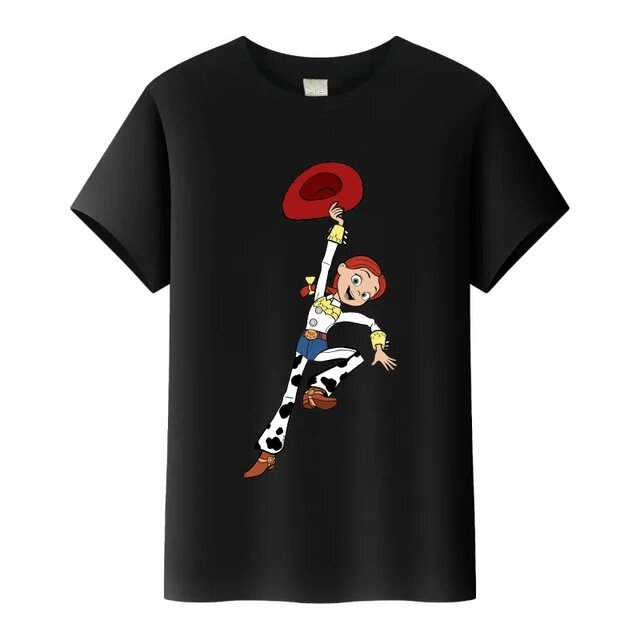 Милая детская футболка с рисунком из мультфильма «История игрушек» от Disney, женская футболка с коротким рукавом, мужская футболка, семейная футболка для девочек, женская футболка.