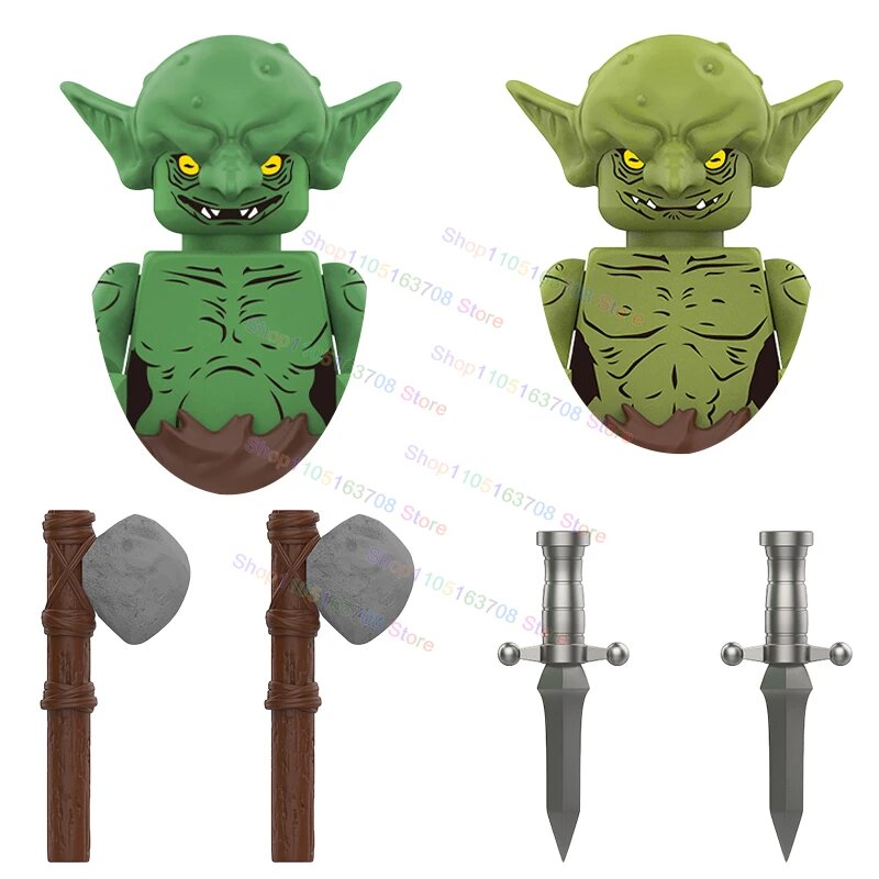 MOC Мини-фигуры для сборки Green Monster GG013 GG014