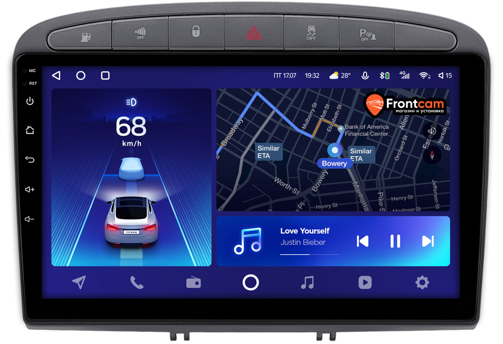 Штатная магнитола Peugeot 308, 408, RCZ 2007-2022 Teyes CC2 PLUS 6/128 9" RM-9-0408 Android 10 (4G-SIM, DSP, QLed) (серая) (Тип 2)