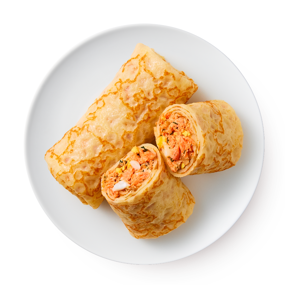 Блинчики Кулебяка Eggsellent, с неркой, жареные, в пластиковом контейнере, 2 шт.