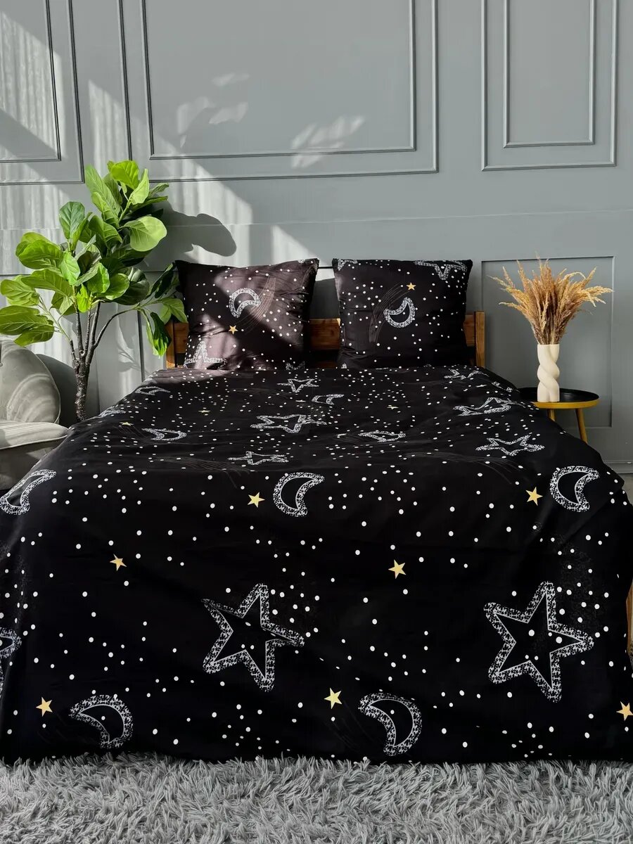 Постельное белье 2 спальное полисатин, наволочки 70х70