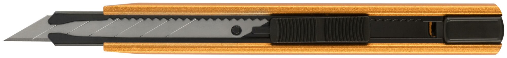 Нож технический 9 мм усиленный, металлический корпус