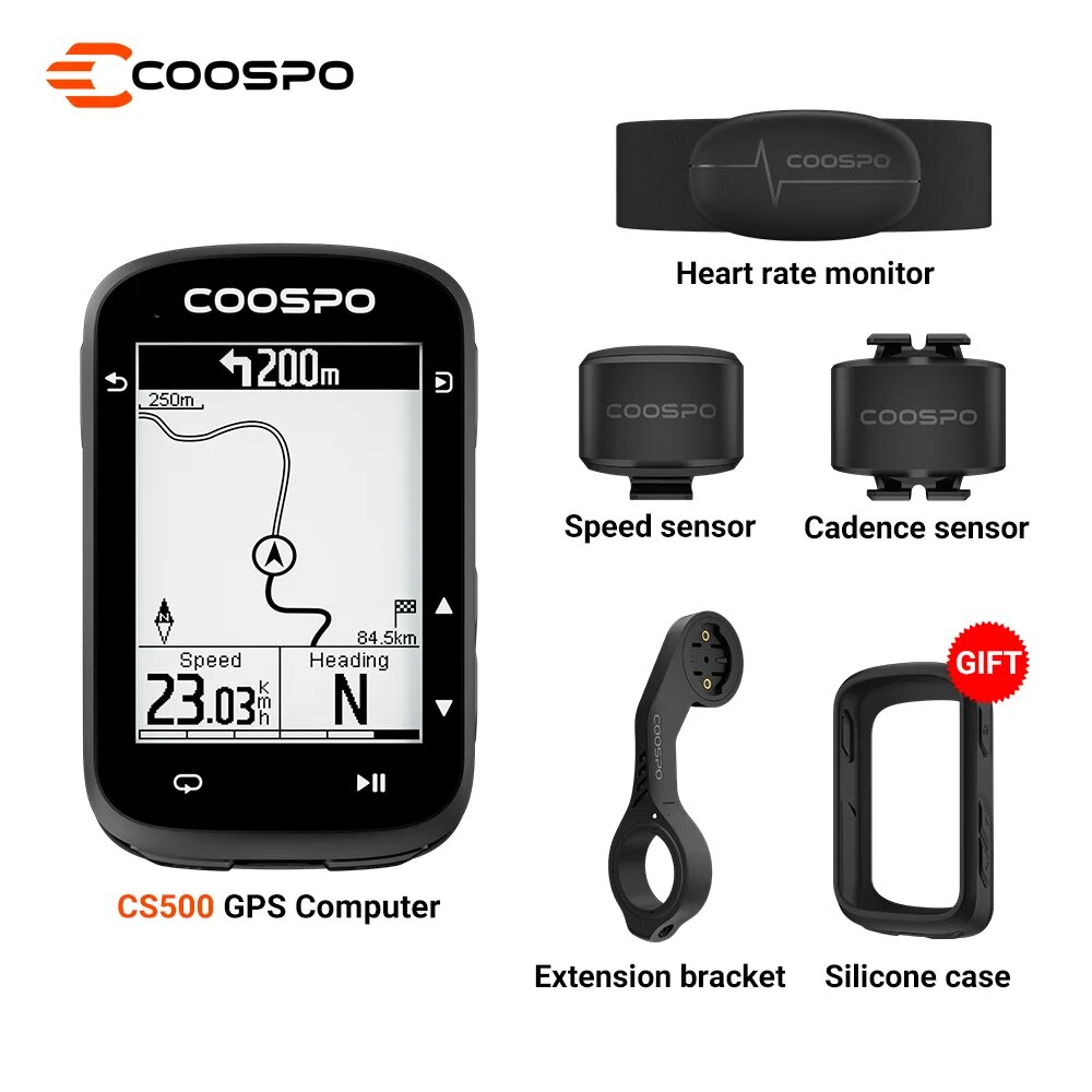 COOSPO CS500 GPS велокомпьютер, Цвет: package D