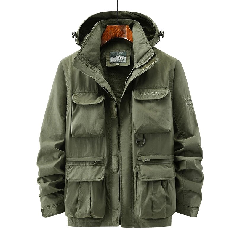 Мужская тактическая куртка M65 из полиэстера L, army green