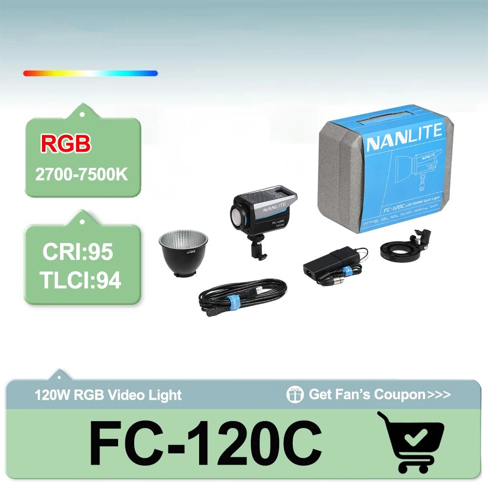 Nanlite FC-120C RGBW светодиодный светильник