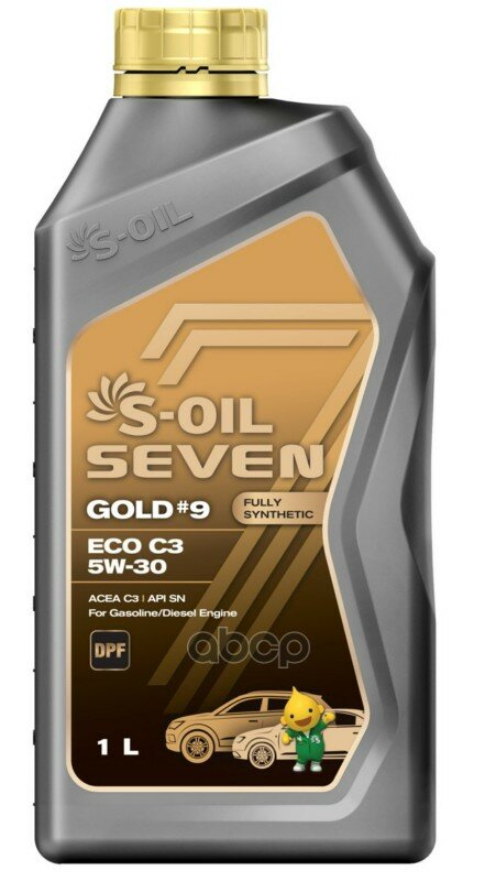 S-Oil S-OIL 7 GOLD #9 ECO C3 5W30 1L масло моторное ACEA C3, API SN шт.