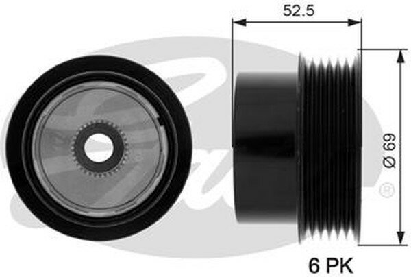 OAP7101 Муфта свободного хода VOLVO S80/XC90/XC60/XC70 3.0/3.2 06-/FREELANDER 3.2 06-