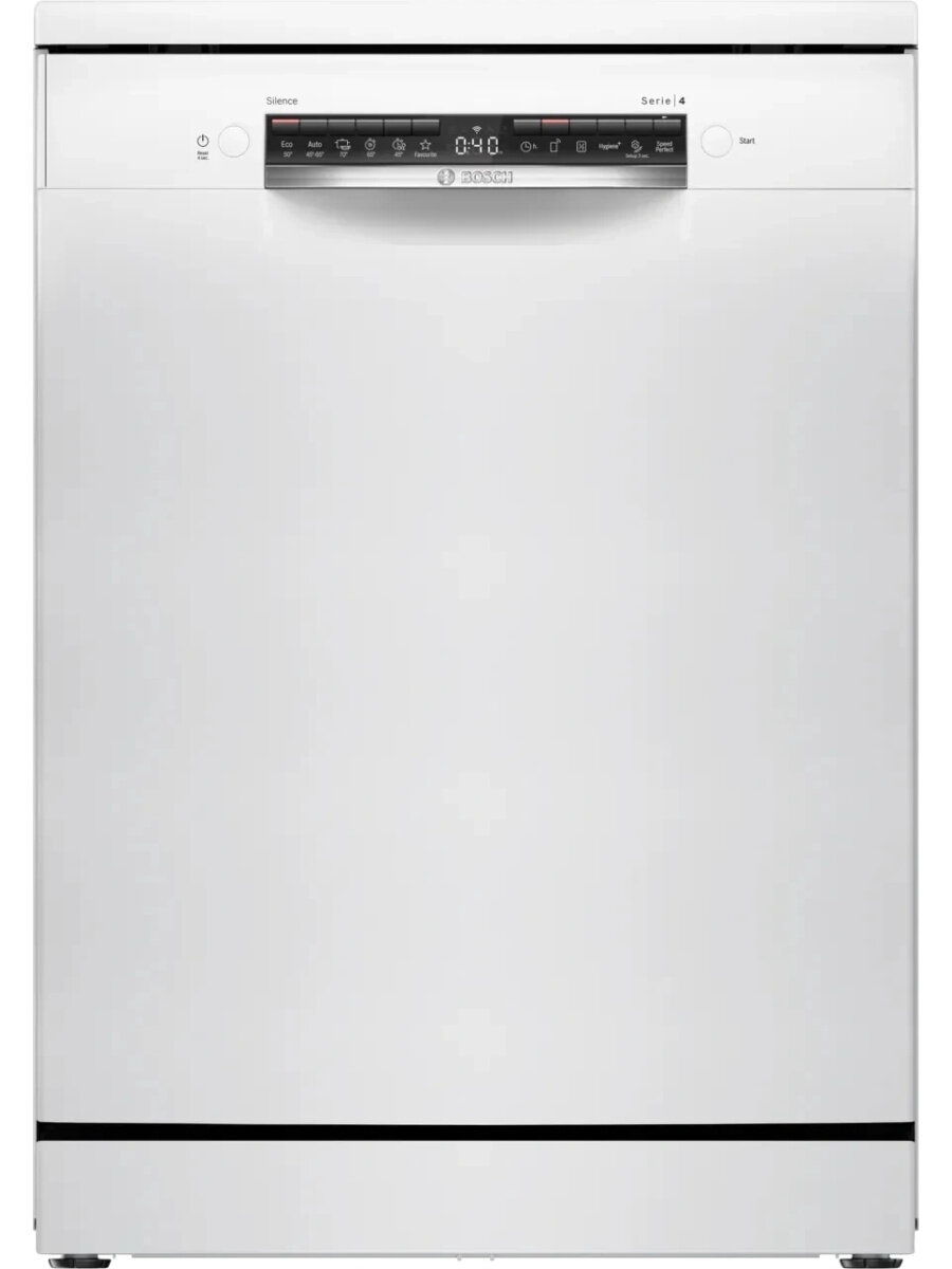 Посудомоечная машина Bosch Serie 4 SMS4IMW62Q, полноразмерная, напольная, 60см, загрузка 13 комплектов, белая