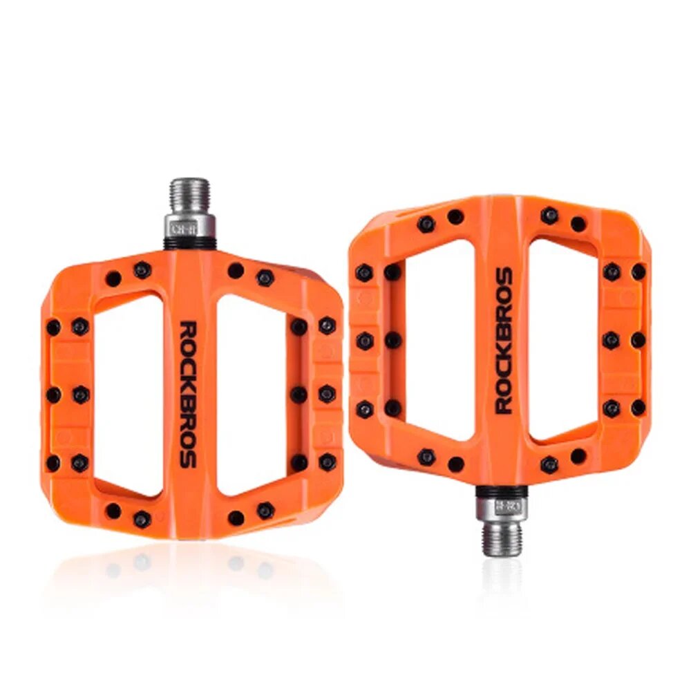 ROCKBROS Оранжевые педали для MTB, Nylon + Molybdenum Steel