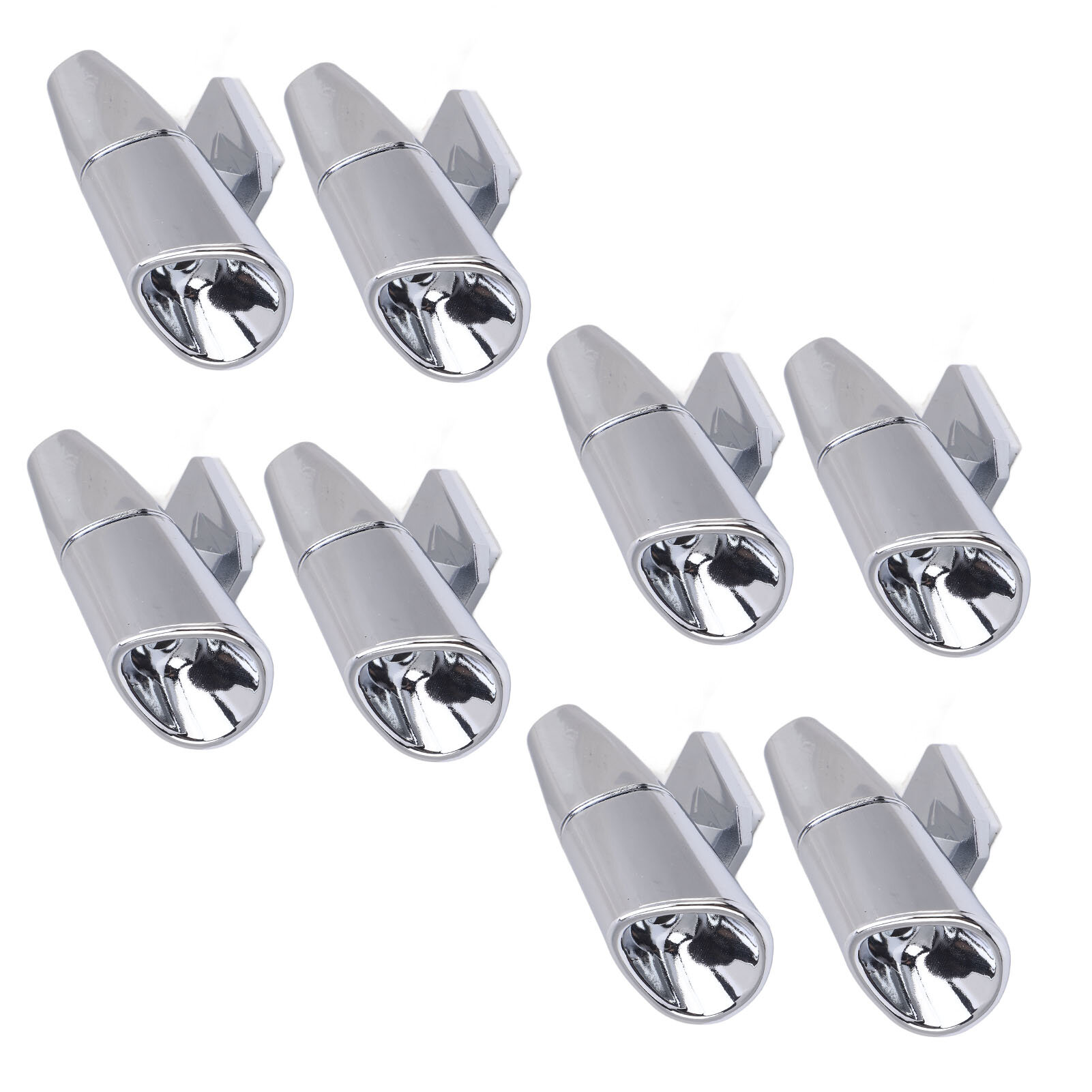 8 ПКС Сигналы для Оживотных Deer Whistles для Предотвращения Столкновений с Оленями с Клеевыми Лентами для Автомобилей Грузовиков Мотоциклов Серебристый