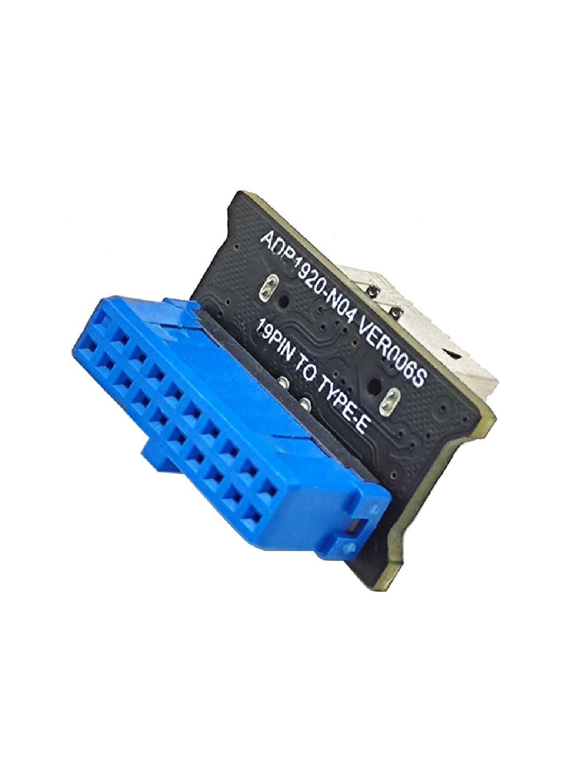 Motherboard USB 3.0 Front 19PIN to 3.1 Type-C Front Panel Header Type-E Adapter 20 to 19 Pin Expansion Card