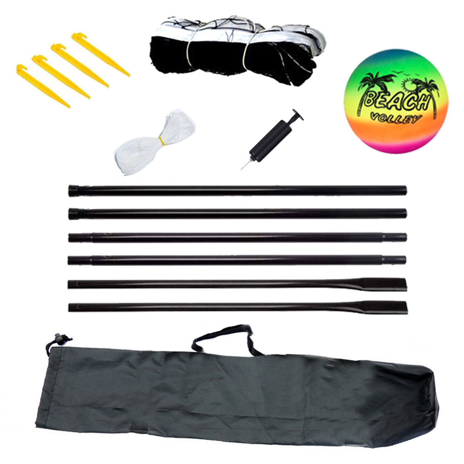 Пляжная волейбольная сетка с переносной сумкой