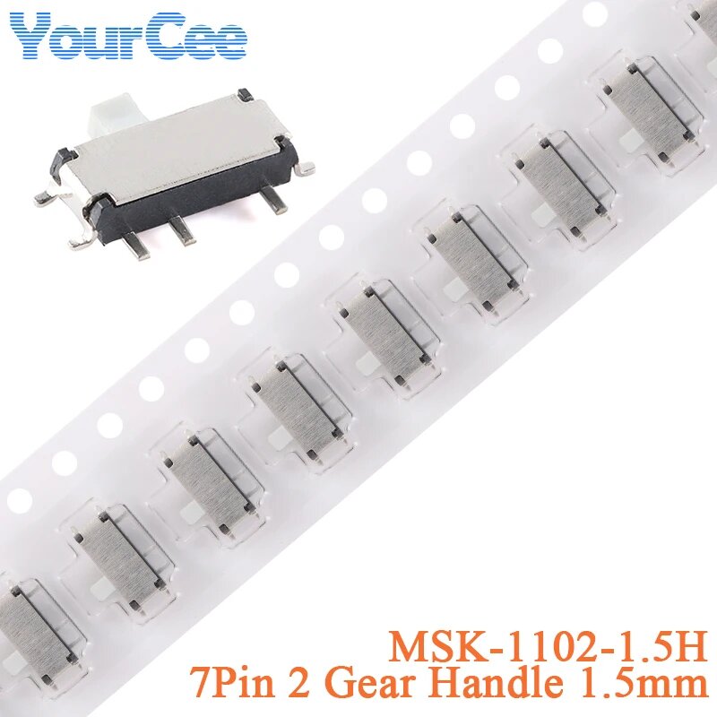 Переключатель 7Pin 2 Gear Handle 1.5mm MSK-1102-1.5H, 50шт