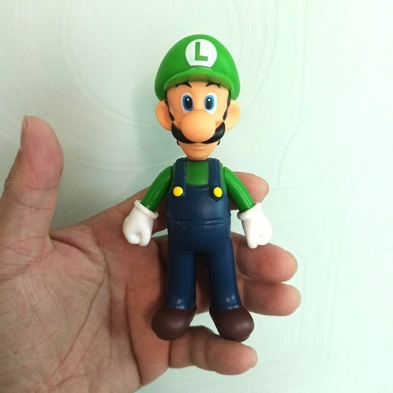 Игровые фигурки Супер Марио Луиджи Детские игрушки 12 см