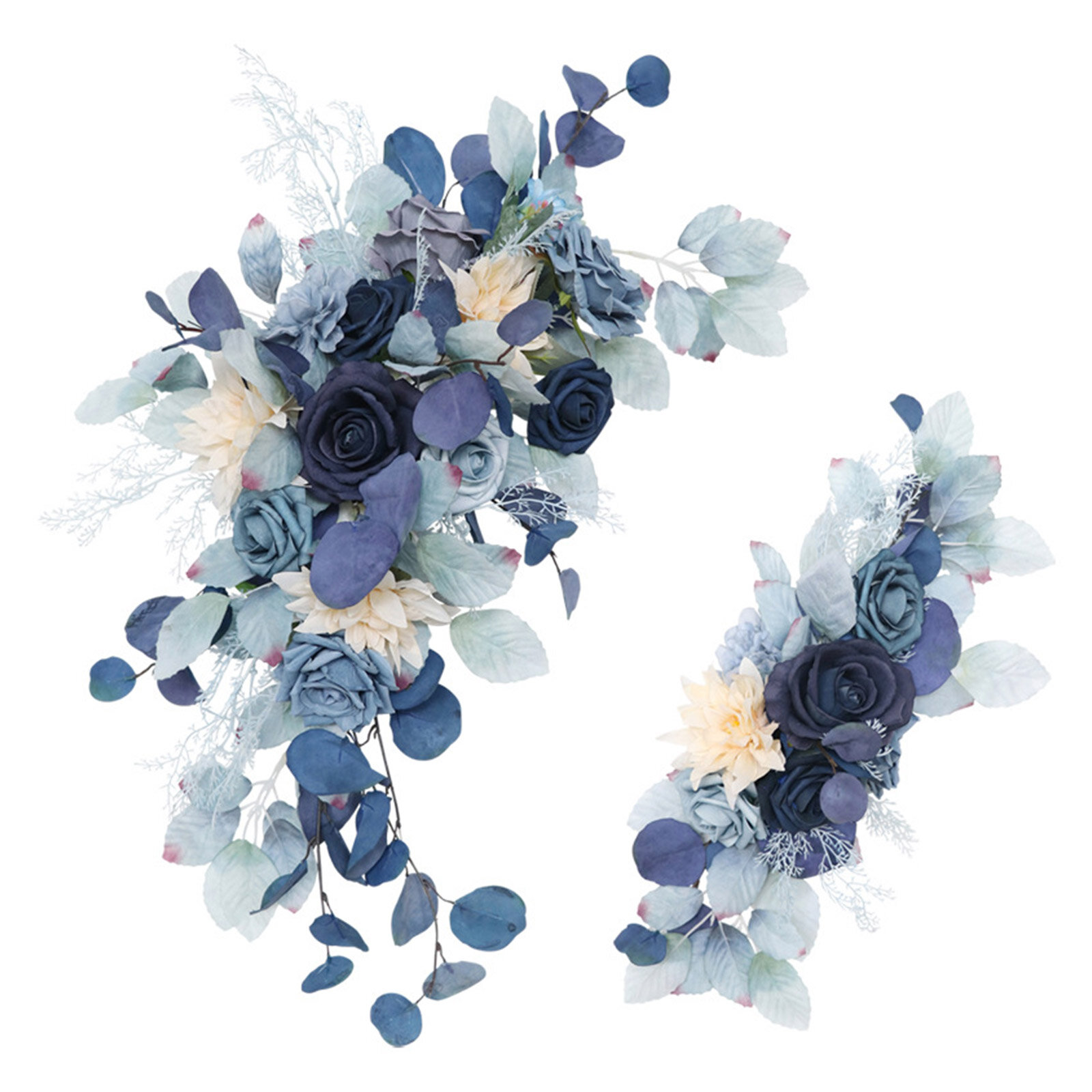 Арка из Искусственных цветов, Цветочная Композиция из 2 Угловых Шелковых Цветов